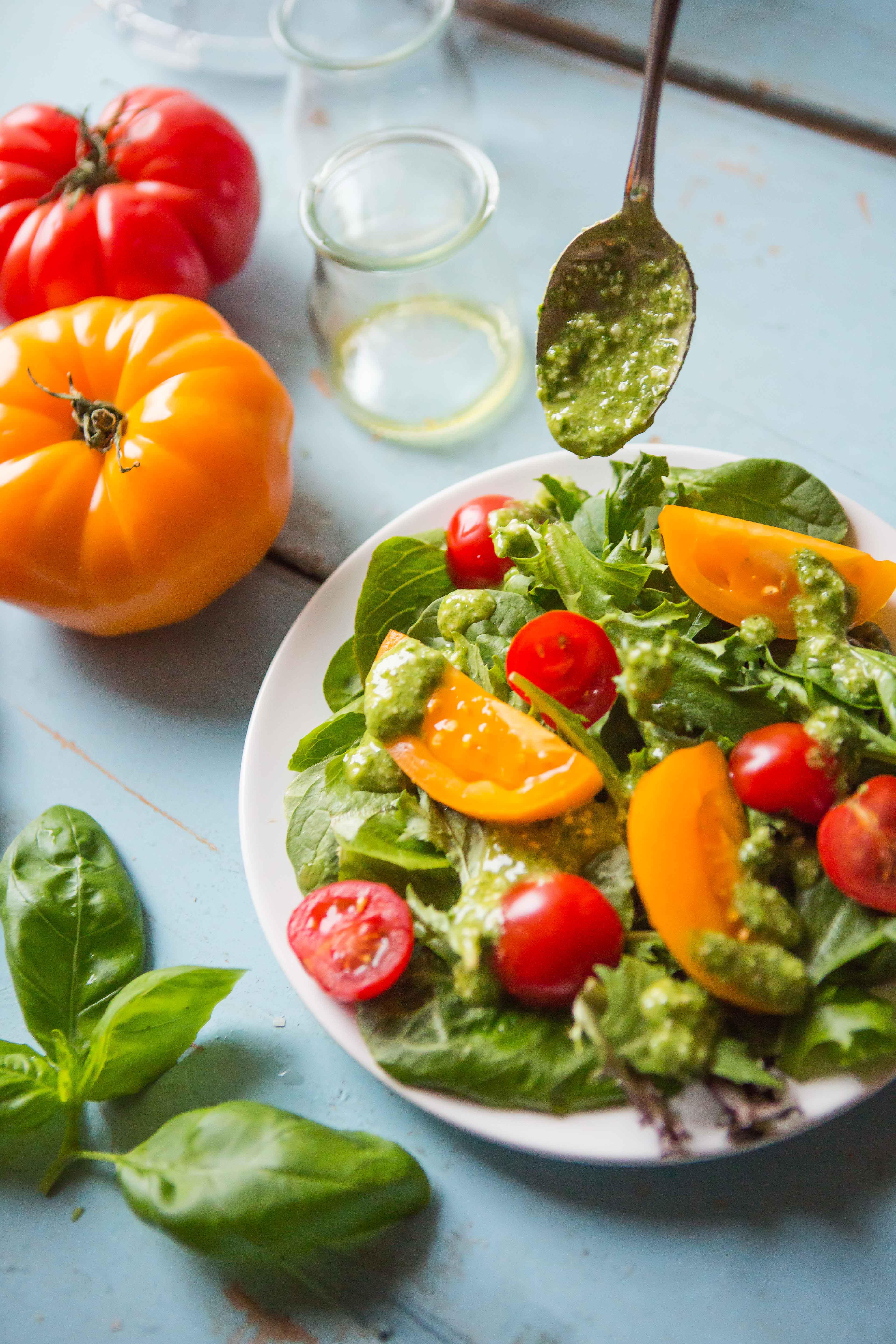 Fresh Basil Dressing | Alysha Yoder Photography